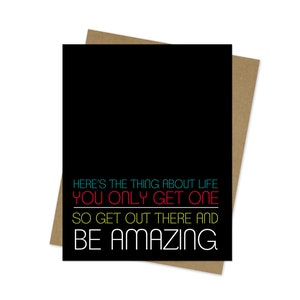 Funny Motivational Inspirational Greeting Card | Put Your Positive ...