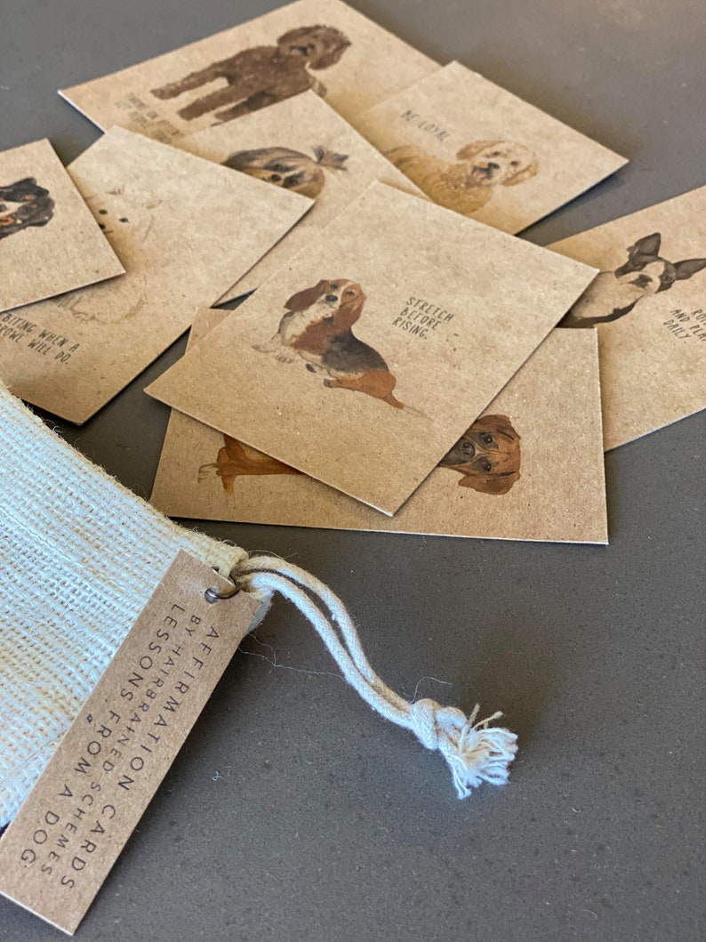 Life Lessons from a Dog Cards Friendship Gift Dog Lover | Etsy