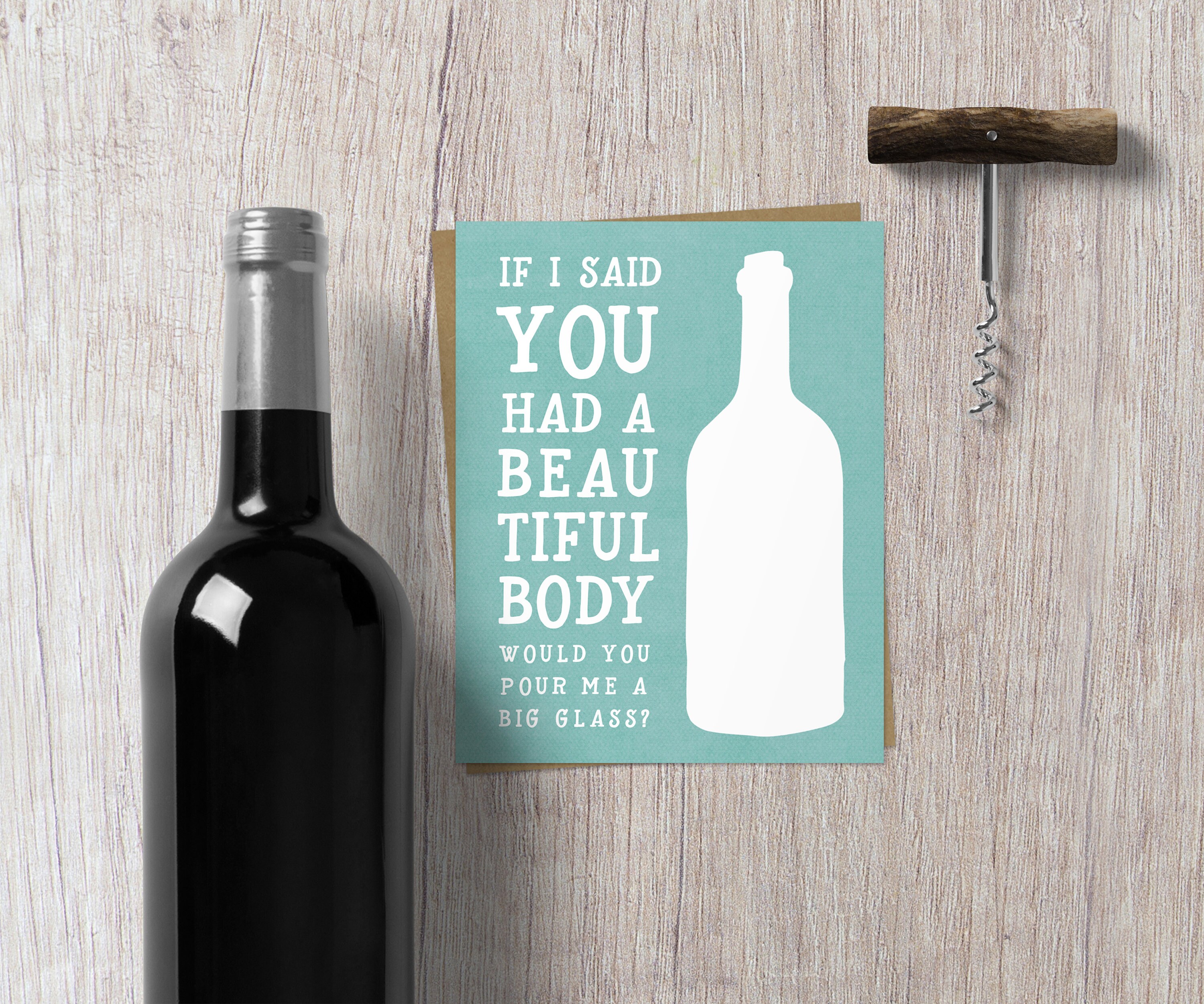Funny Wine Card | When All Else Fails Drink Wine | Wine Card for Friend ...