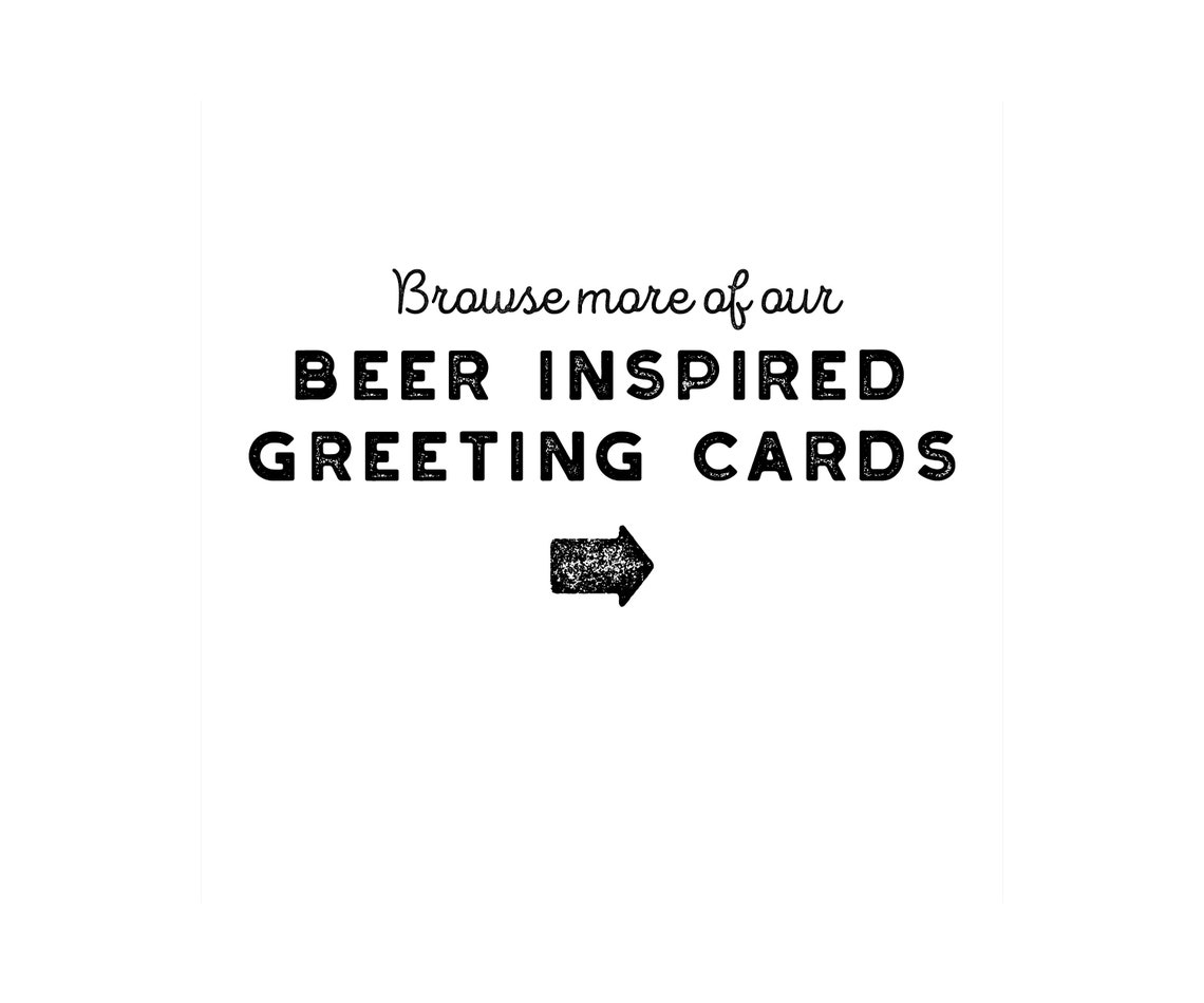 Funny Beer Birthday Card Hoppy Birthday Card Beer Lover | Etsy