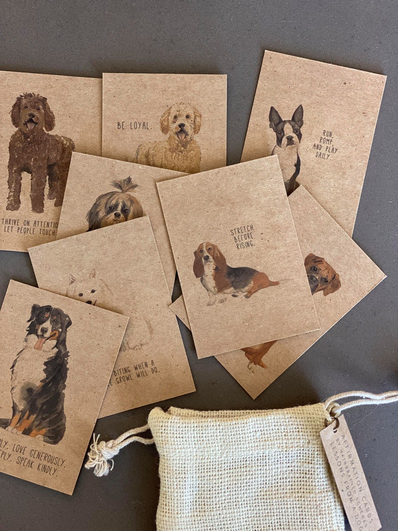 Life Lessons from a Dog Cards Friendship Gift Dog Lover | Etsy