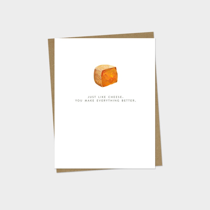 Cheese Card - Etsy