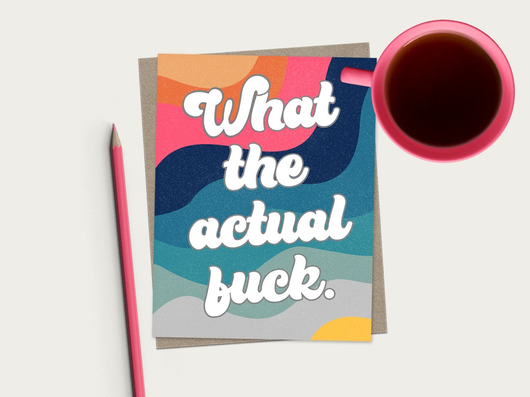Adult Swearing Card Sympathy | Thinking of You Encouragement Card | Bad ...