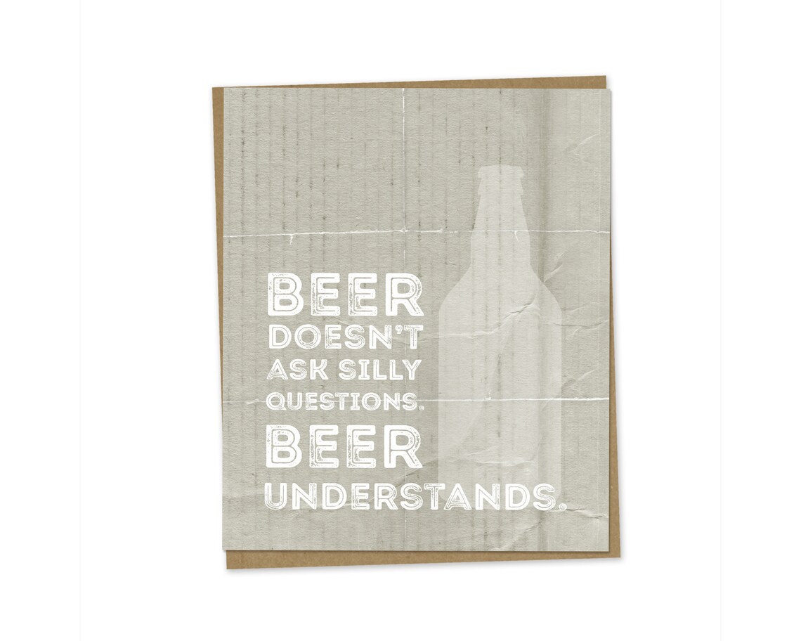 Funny Beer Love Card Beer Lover Birthday Card Craft Beer | Etsy