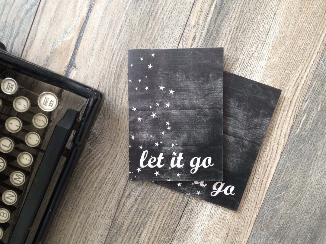 Inspirational Greeting Card Let It Go Greeting Card Motivational ...