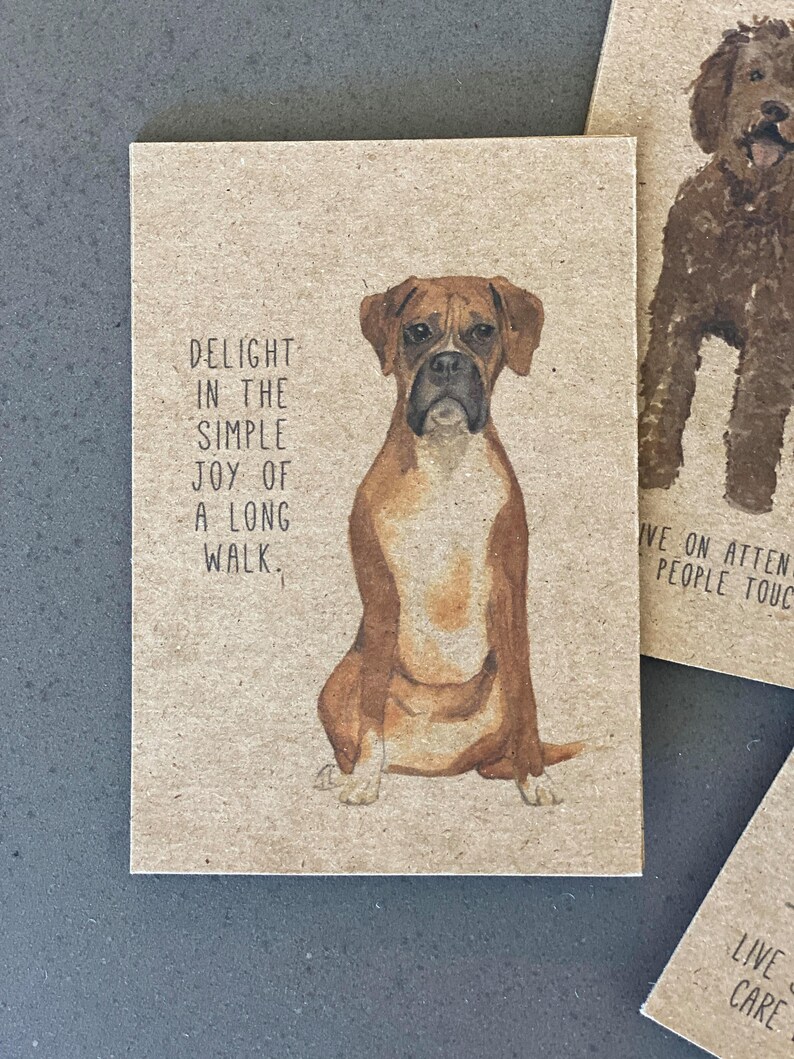 Life Lessons from a Dog Cards Friendship Gift Dog Lover | Etsy