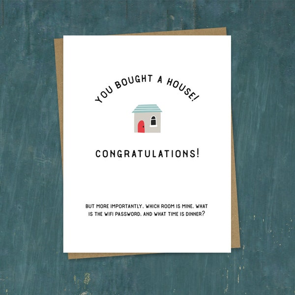 Funny New House Card - Etsy