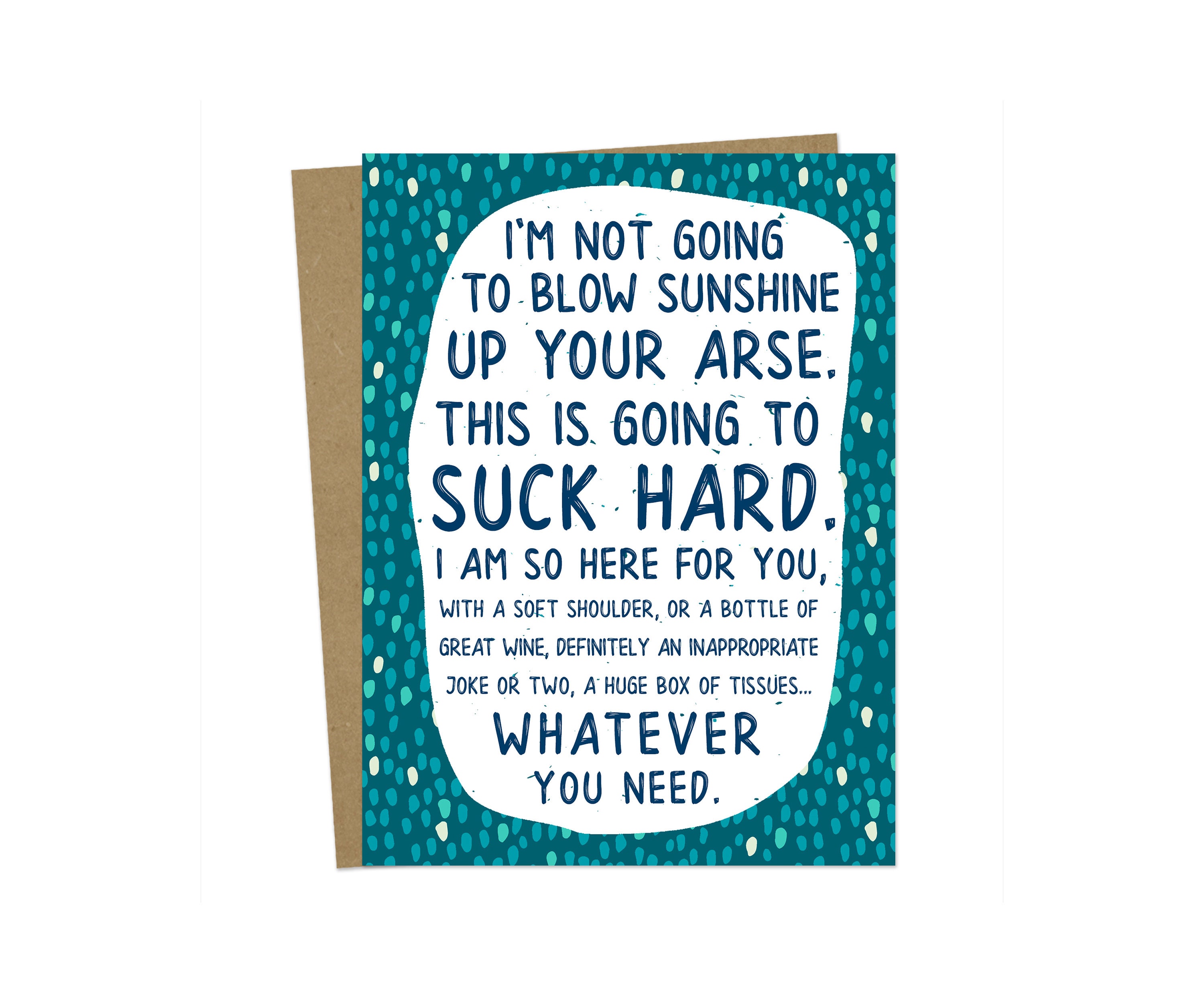 It's Okay To Be Sad Card Loss of Loved One Card | Etsy