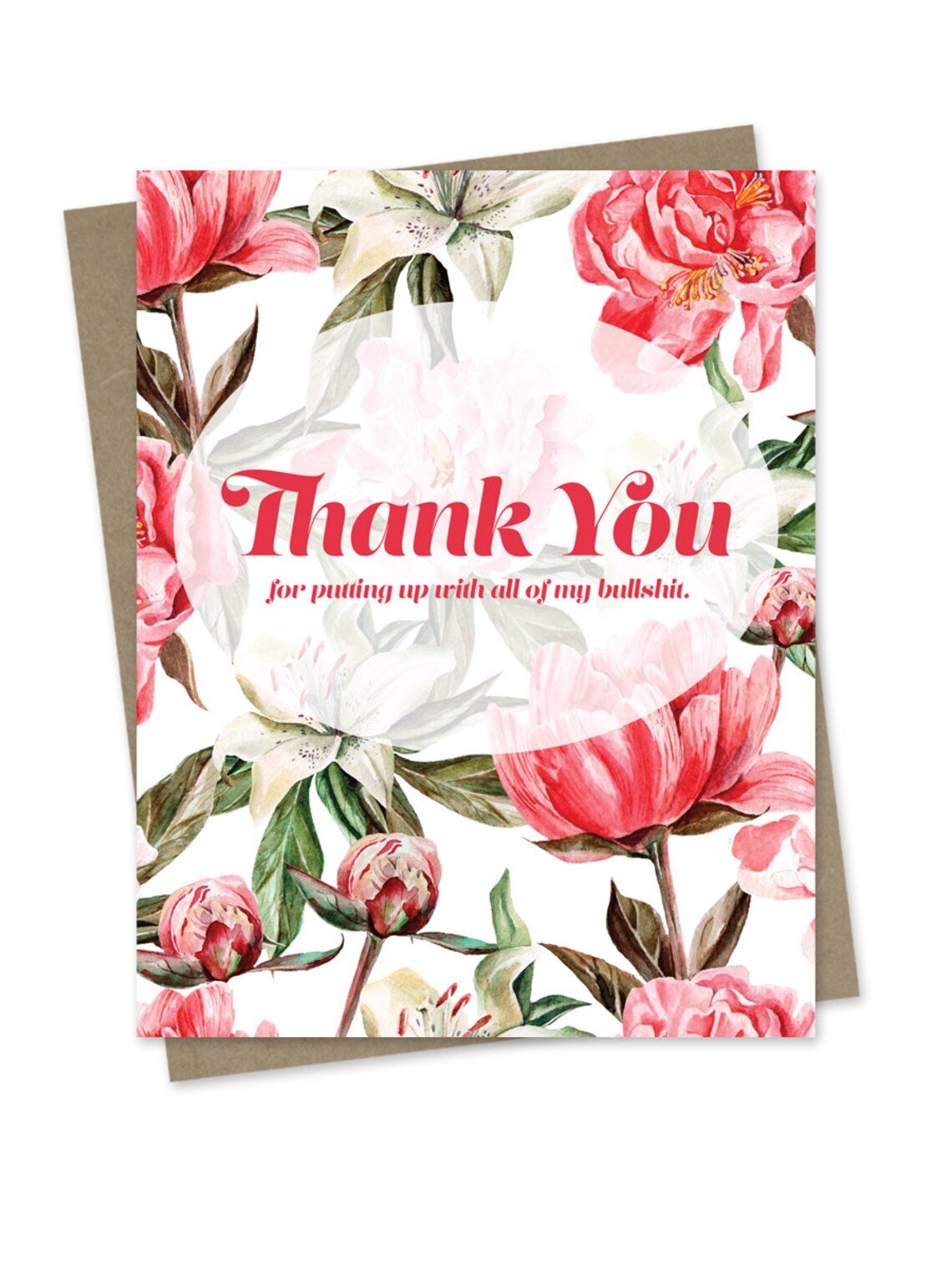 Funny Thank You Card Thank You Card Appreciation Card - Etsy