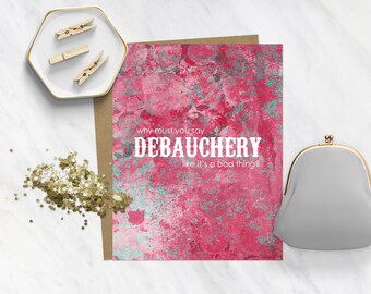 Bachelorette Greeting Card - Etsy