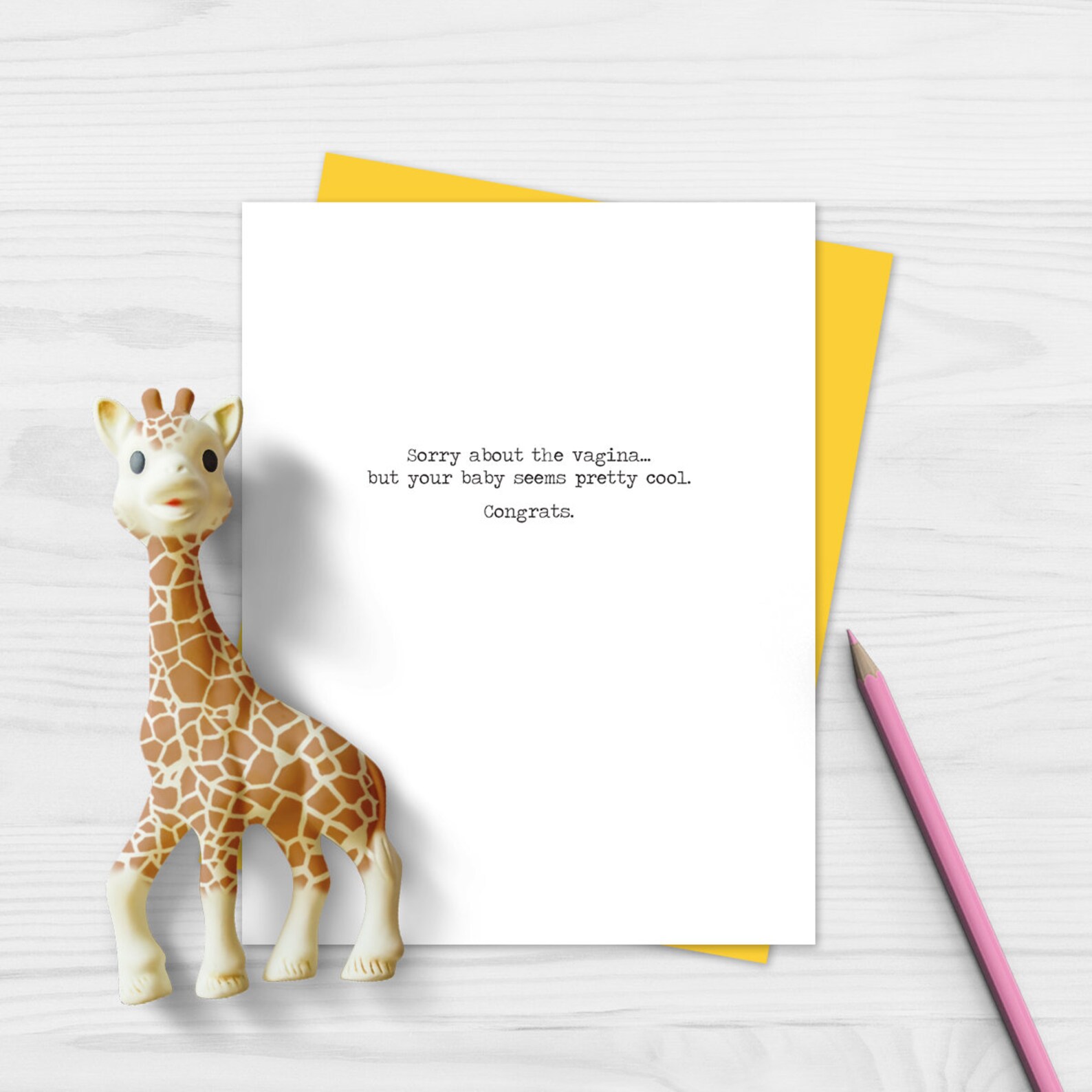 Funny New Baby Card Inappropriate Baby Card Rude New Mom - Etsy