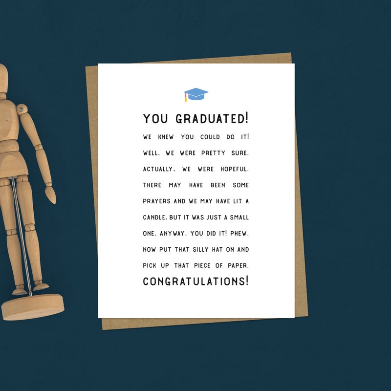 Pun Graduation Card - Etsy