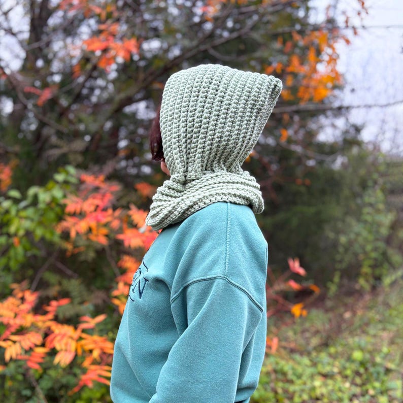 Crochet Hood Pattern Hooded Cowl Scarf – Everhood, Easy and Quick ...