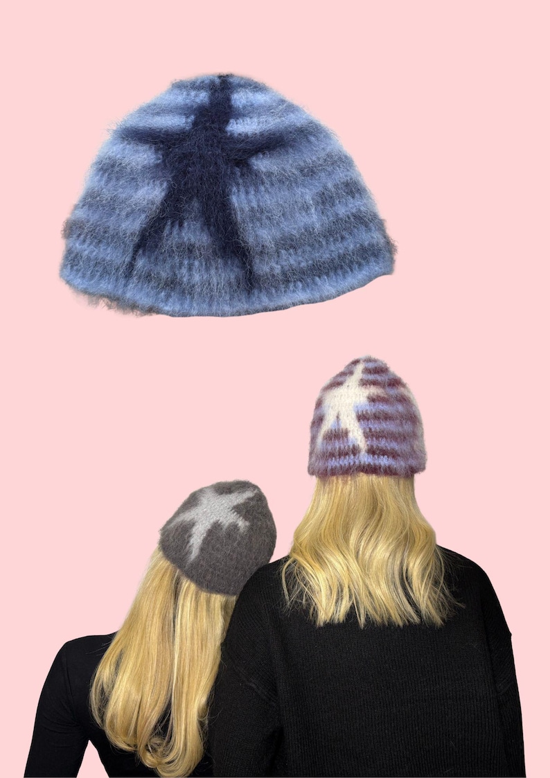 Star Brushed Beanie - Crochet Pattern (english) - Etsy