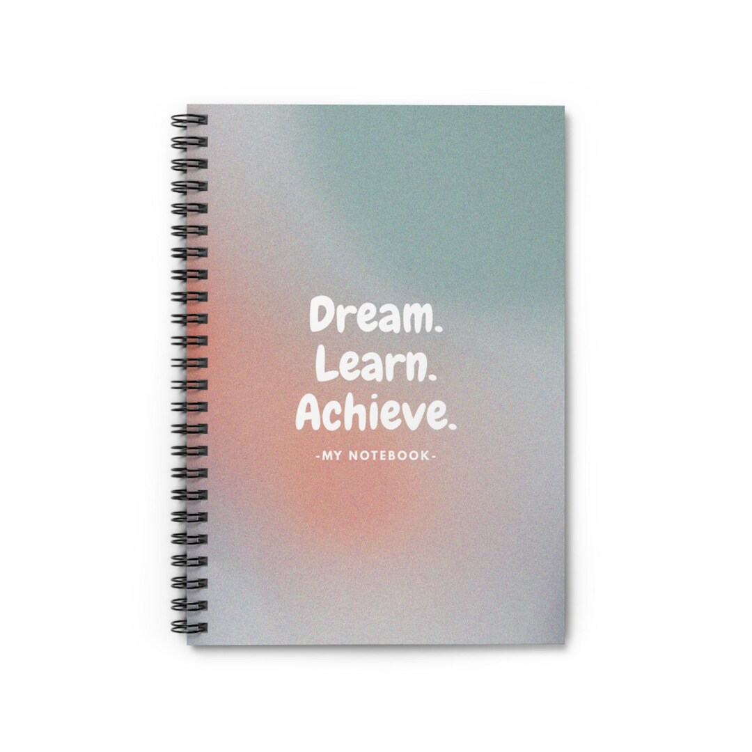 Faded Color Spiral Notebook - Ruled Line, Journal, Notepad, Diary ...