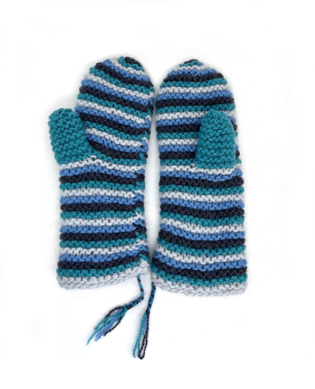 Double Mittens, Hand Knitted Double Mittens, Double Wool Mittens ...