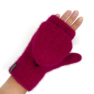 Convertible Mittens / Knit Wool Mittens / Hand-knitted and Felted ...