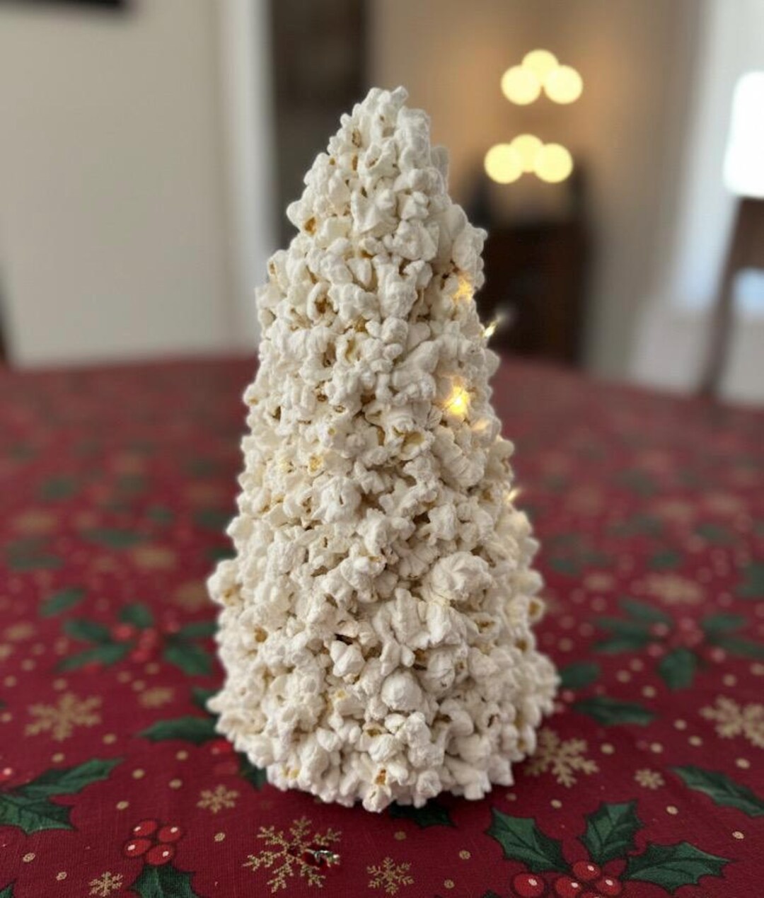 Snowy Popcorn 10 Inch Tabletop Farmhouse Rustic Christmas Tree - Etsy