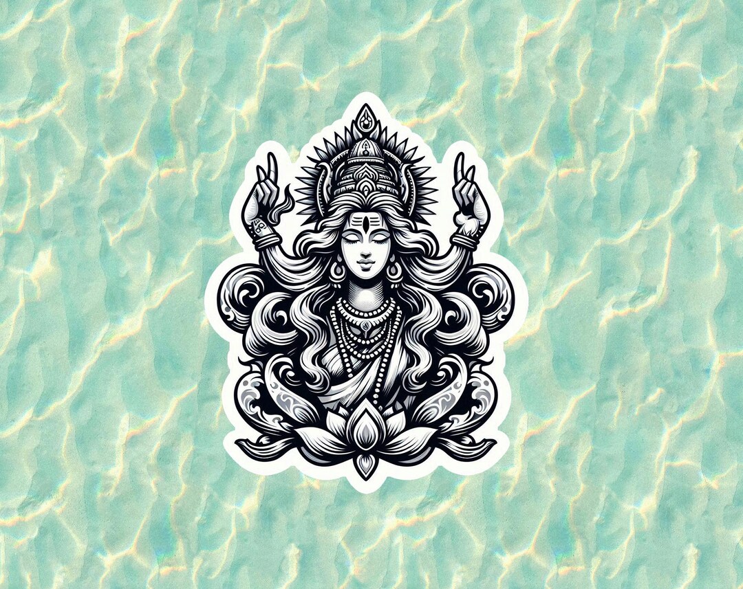 Hindu Goddess Shiva 100% Waterproof Vinyl Sticker Decal - Many Sizes ...