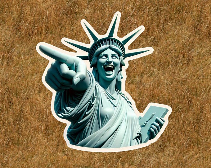 Statue of Liberty Sticker, Ellis Island, NYC Landmark, Patriotic Decor ...