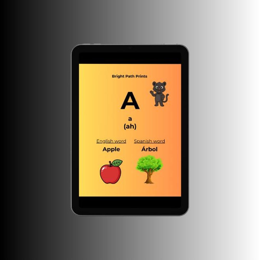 Bilingual Alphabet Learning | English & Spanish Worksheets (PDF) - Etsy