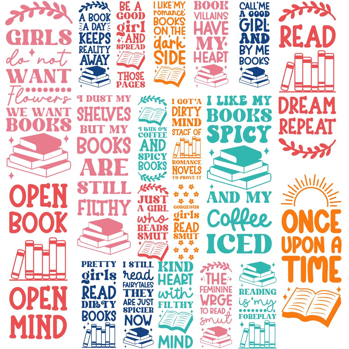 Romantasy Svg Bundle, Dark Romance Book Quotes Png, Booktok Fantasy ...