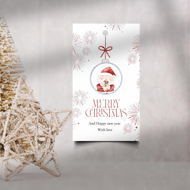 Etiquetas de regalo para Navidad y Año Nuevo – Juego de 3 etiquetas ...