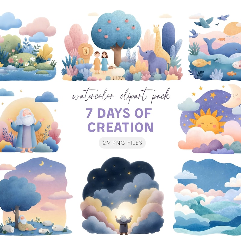 God's Creation Clipart - Etsy