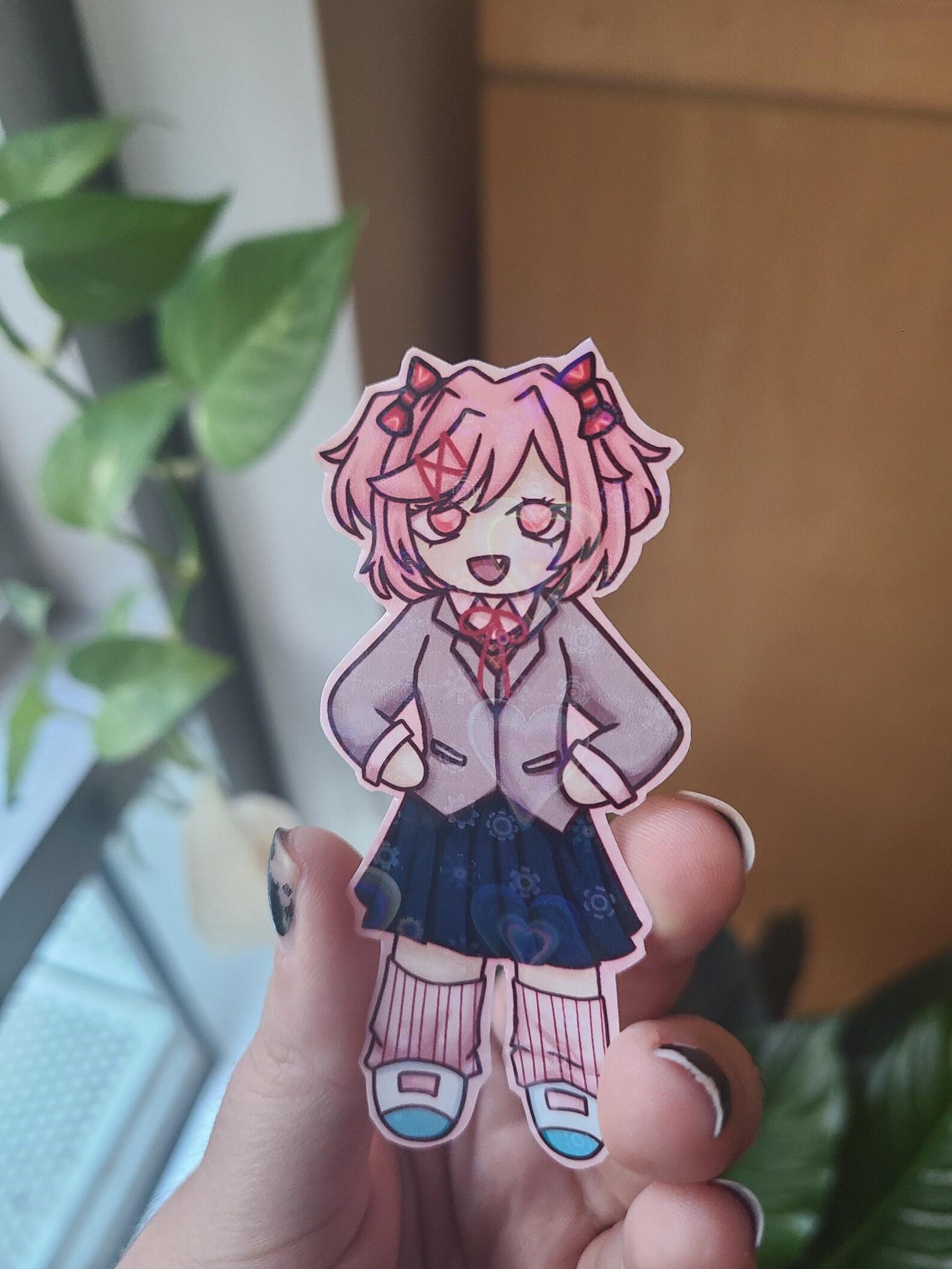Natsuki Stickers & Acrylic Keychains From DDLC - Etsy