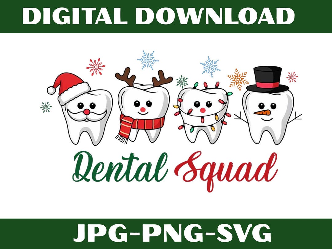 Christmas Tooth Fairy SVG\ Santa Tooth\ Elf Tooth\ Reindeer Tooth Cut ...