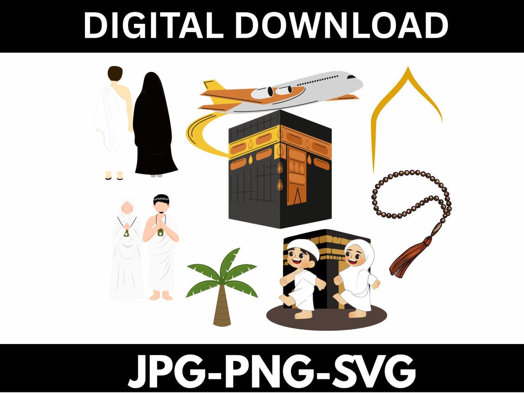 Umrah Svg\ Islamic Umrah Svg\ Kaaba Svg\ Muslim Pilgrimage Svg\ Hajj ...