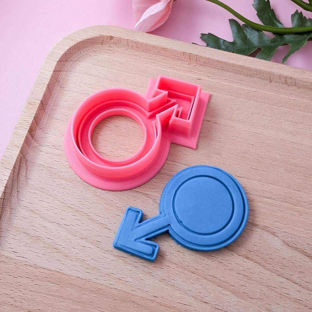 Male Symbol Cookie Cutter and Stamp - Etsy