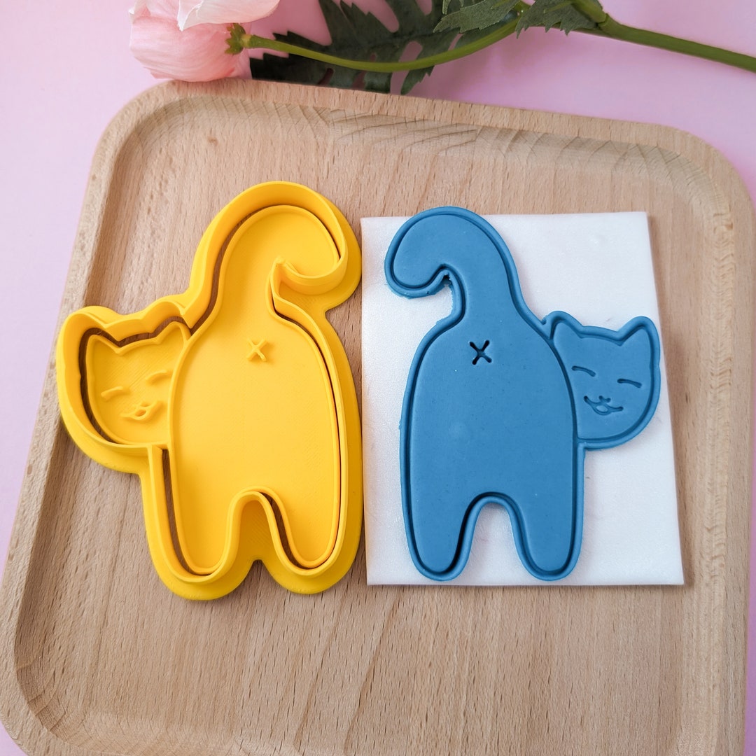 Cat Butt Cookie Cutter, Smug Kitty Biscuit Cutter - Etsy