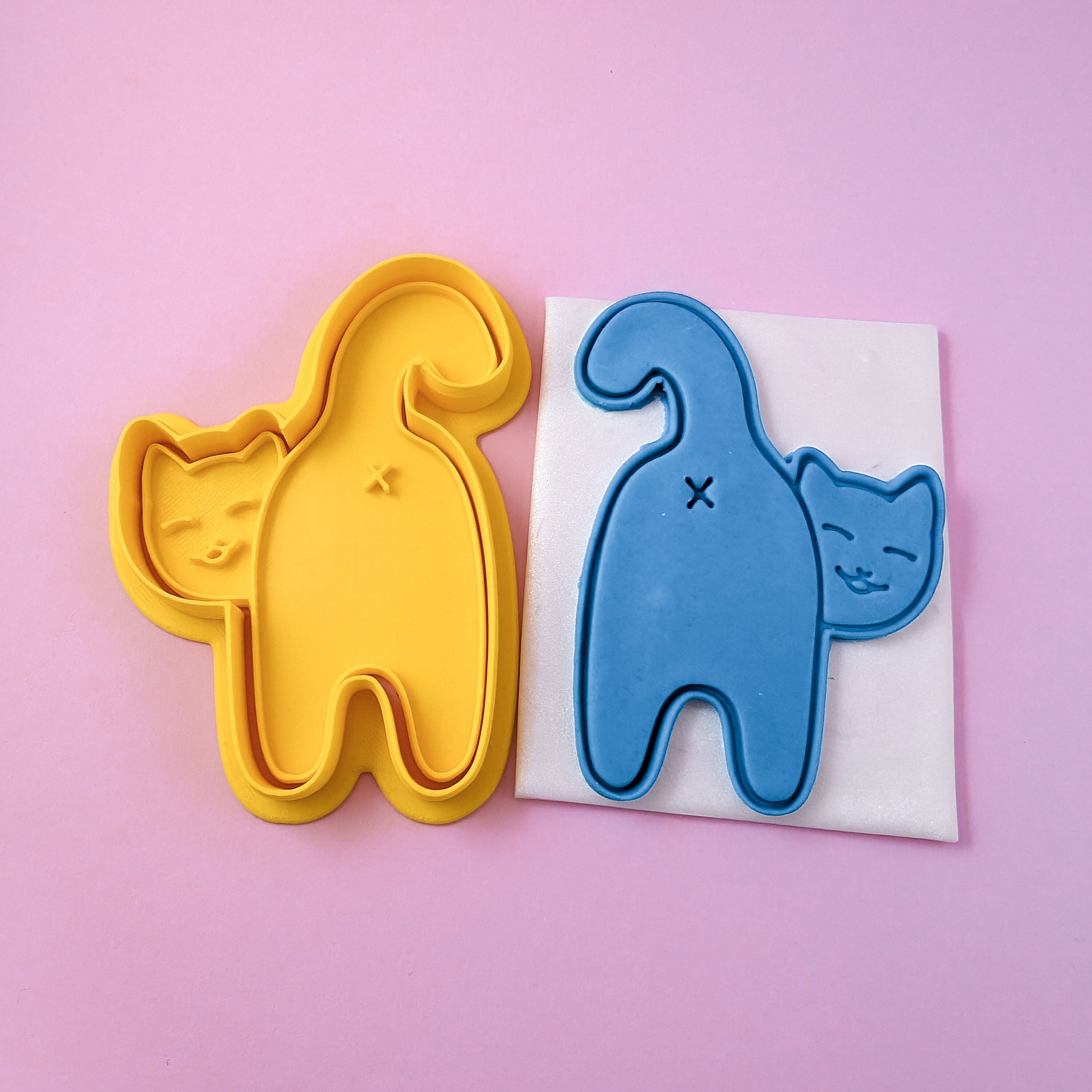 Cat Butt Cookie Cutter, Smug Kitty Biscuit Cutter - Etsy