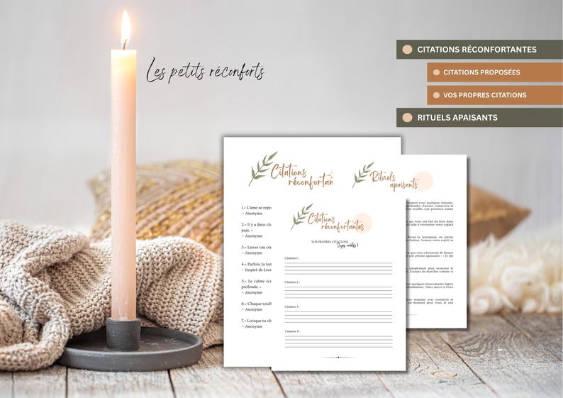 Journal de Bien-Être; Carnet PDF Français Imprimable; Cahier d'Auto ...