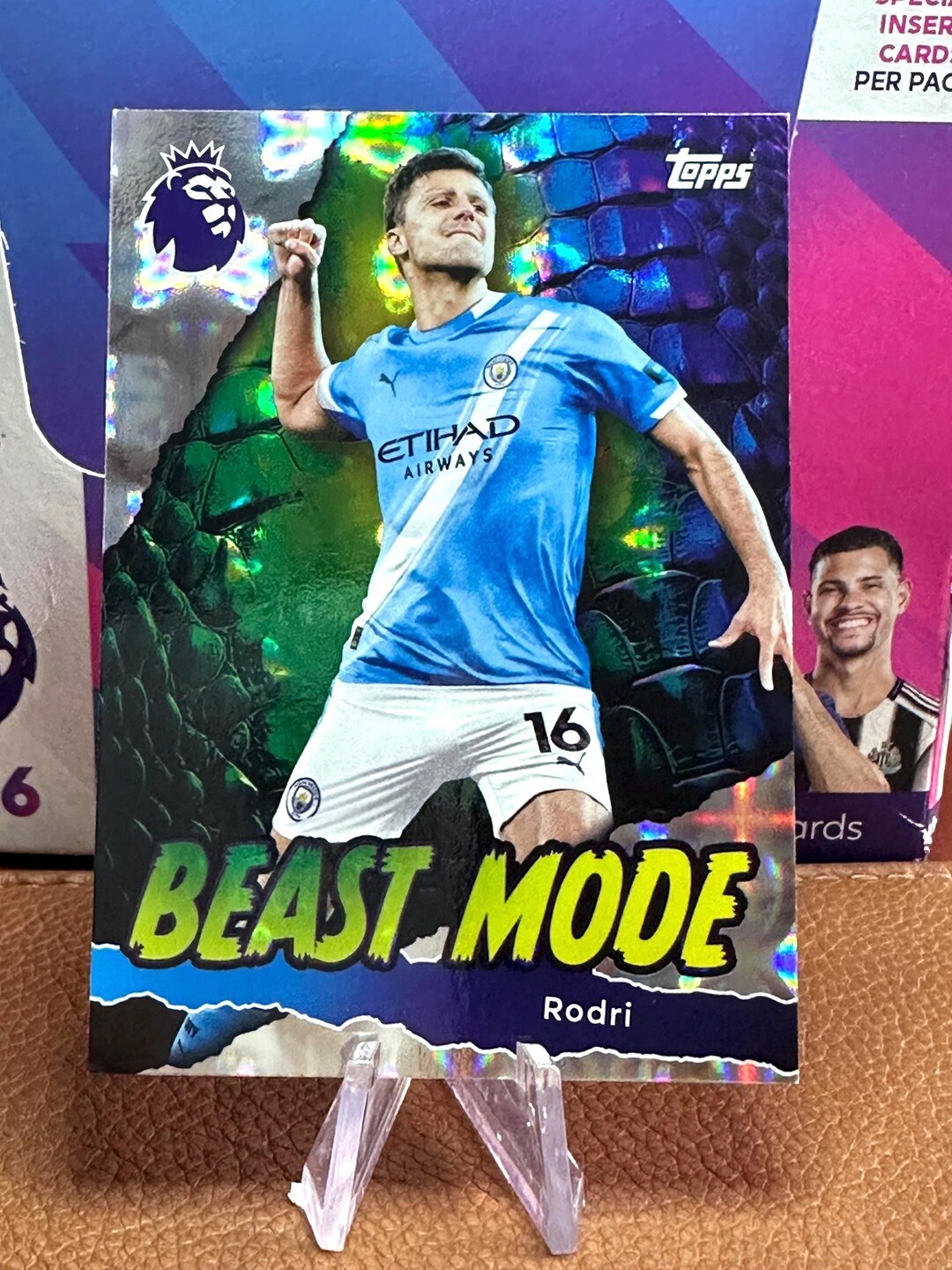 Rodri "beast Mode" Soccer Card - Topps Premier League 2025/2026soccer ...