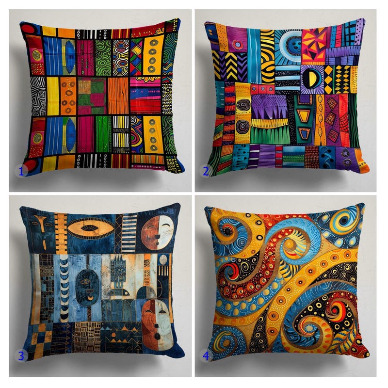African Throw Pillow - Etsy