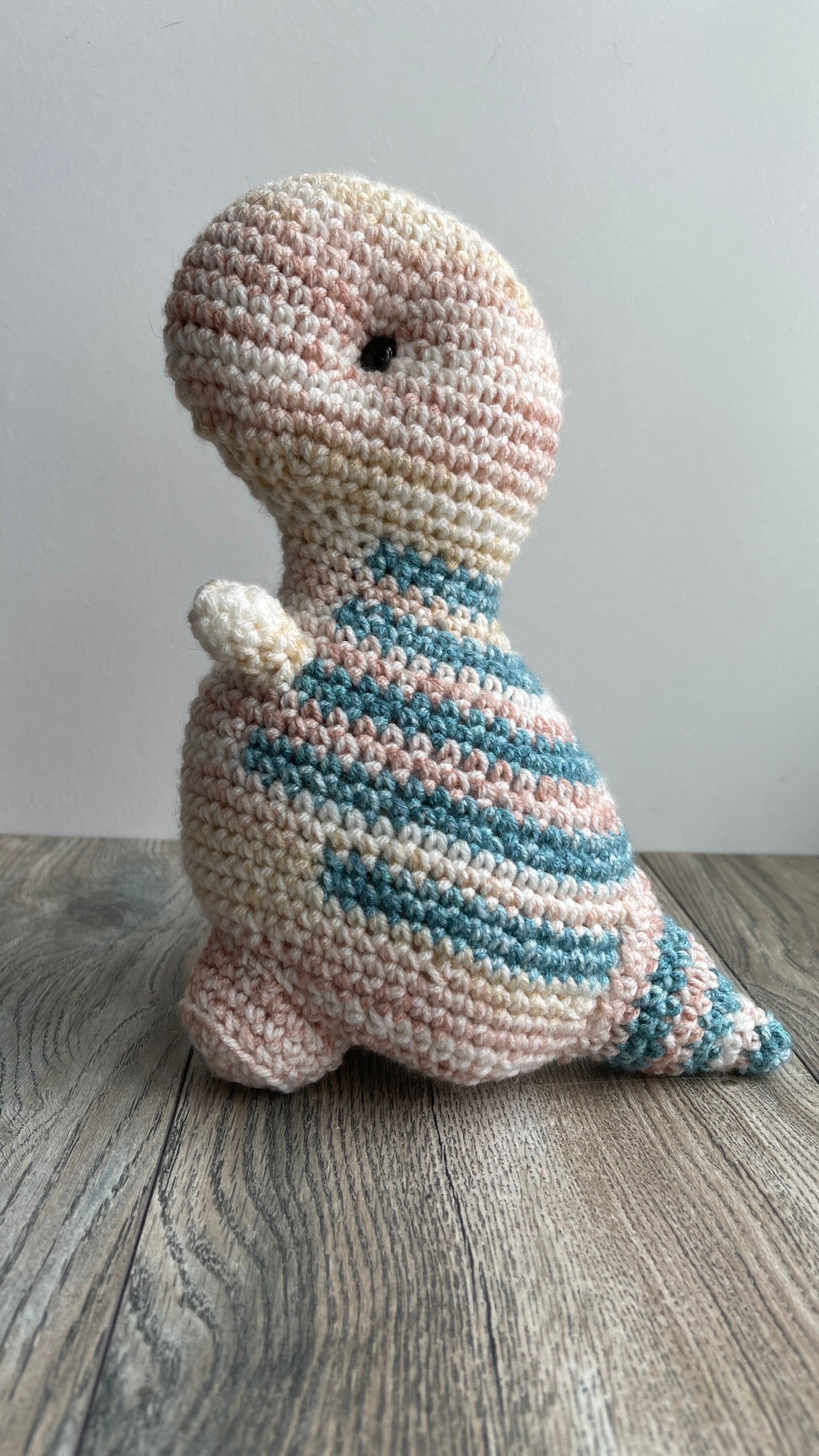 Crochet Dinosaur Plush Stuffed Animal Gift, Trex Plush, Ready to Ship ...