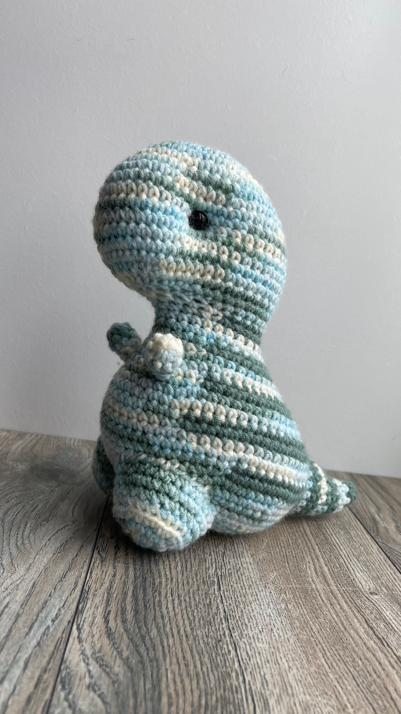 Crochet Dinosaur Plush Stuffed Animal Gift, Trex Plush, Ready to Ship ...