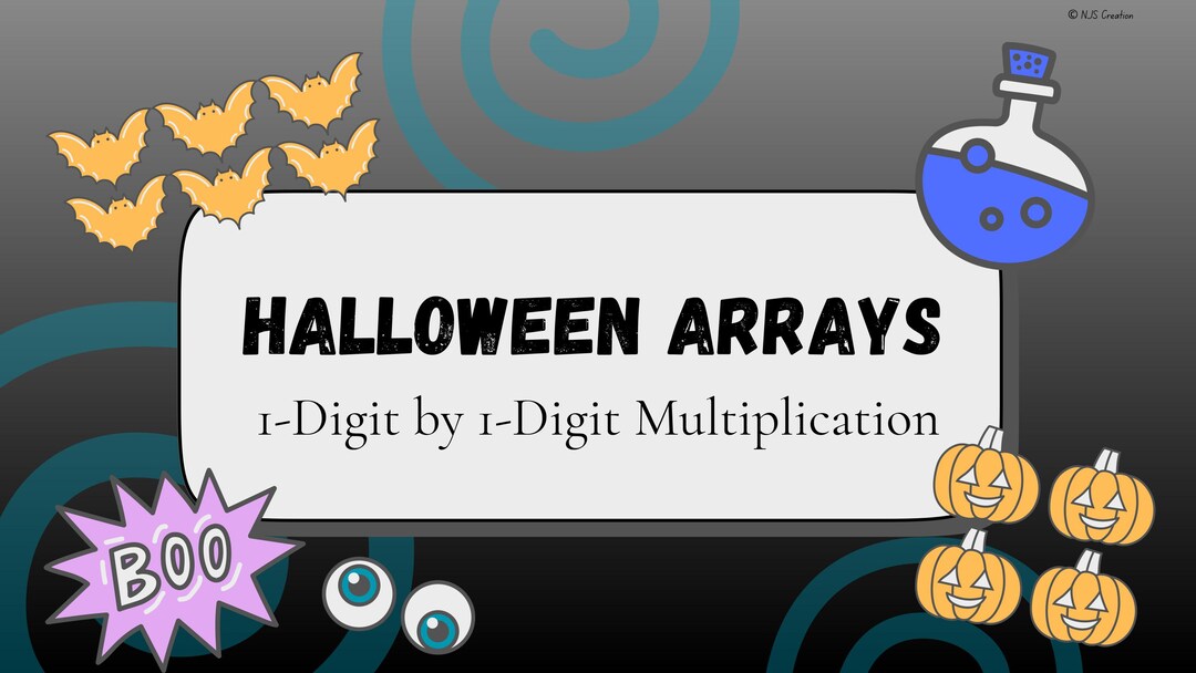 Halloween Arrays Multiplication Game | 1-digit Math (PDF Pattern) - Etsy