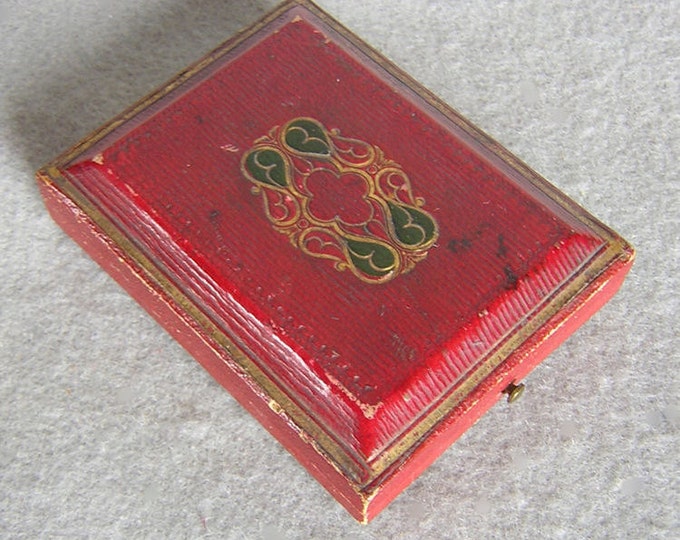 Victorian Tooled Leather Jewelry Presentation Box - Etsy