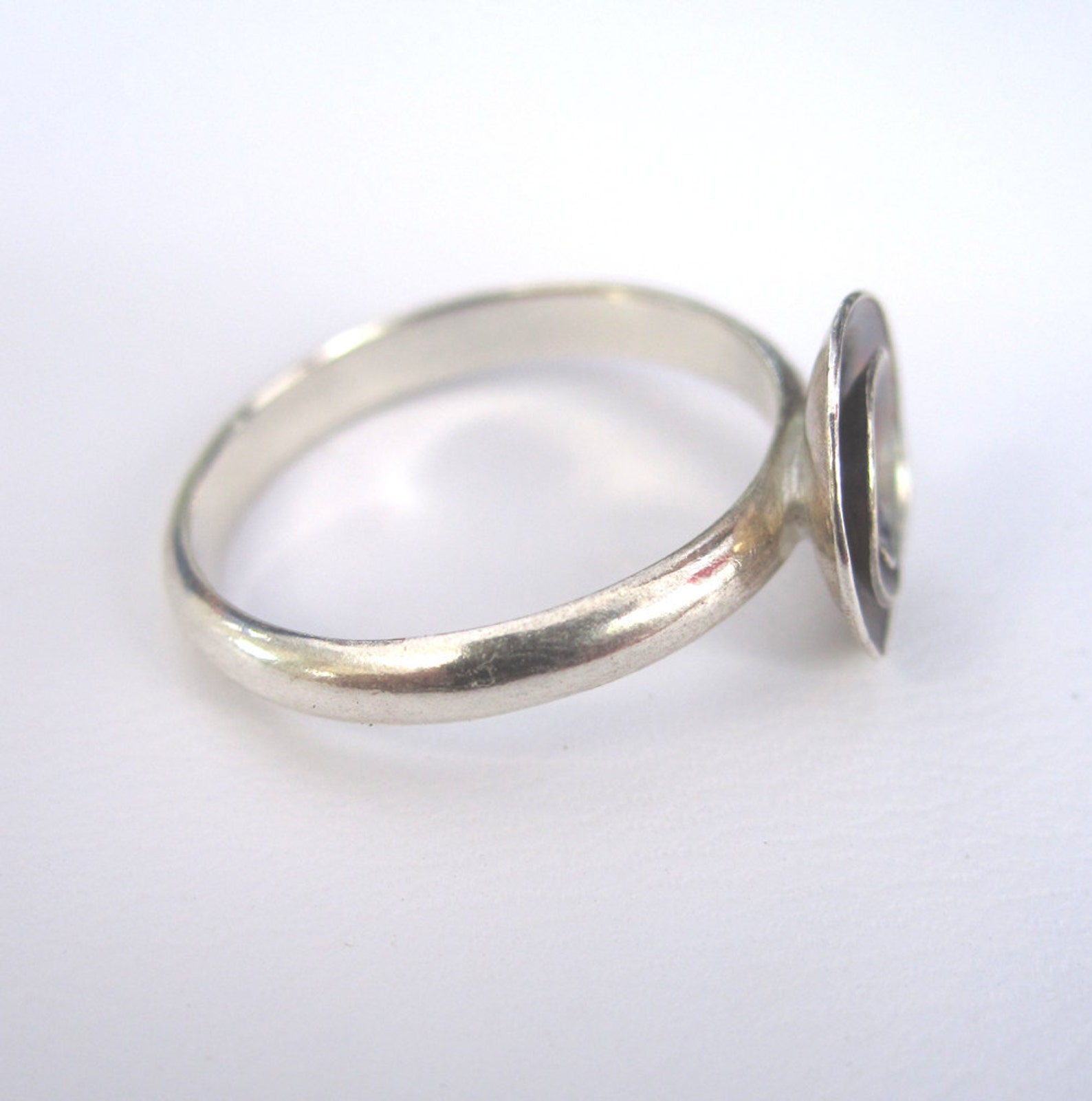Nesting Rain Drop Ring Sterling Silver One of a Kind - Etsy Nederland