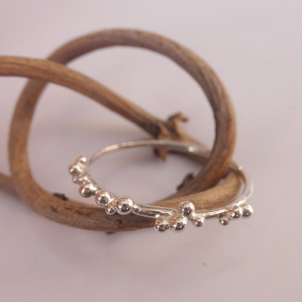 Small Bubble Ring Silver Balls - Etsy