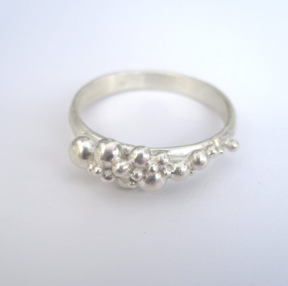 Ready to Ship -bubble Ring Silver Balls - Etsy
