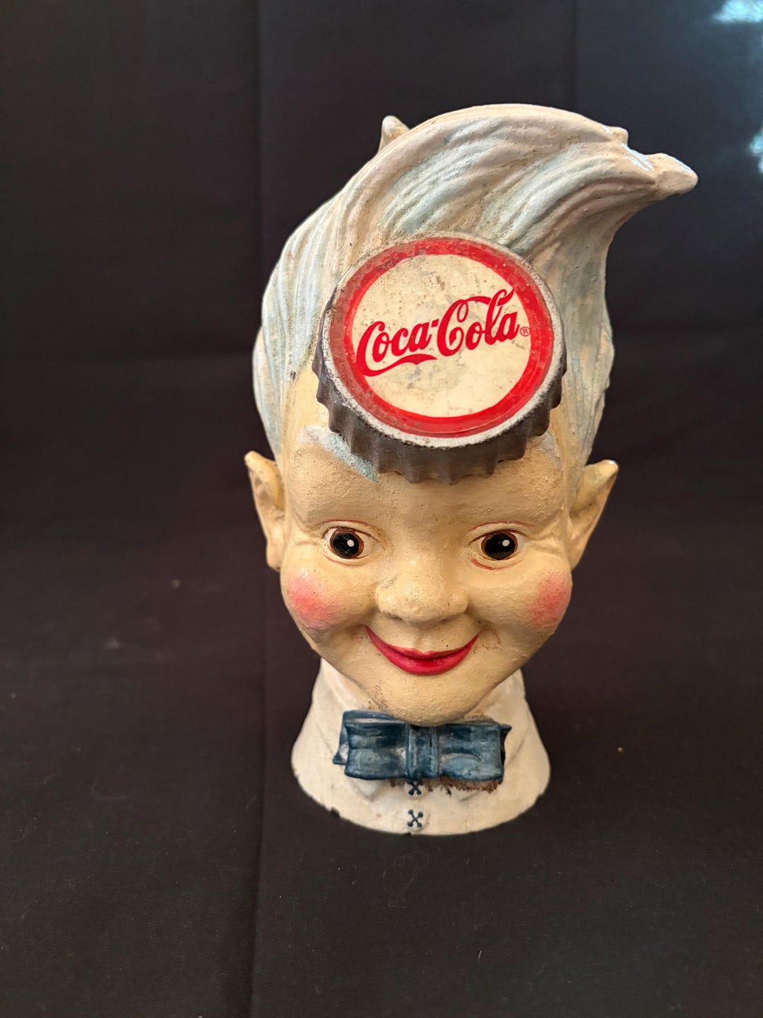 Vintage Coca-cola Sprite Boy Cast Iron Bank - Etsy