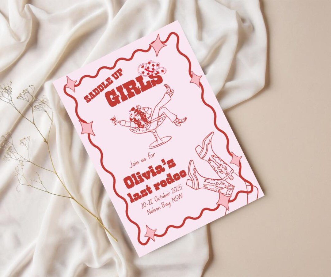 Editable Hens Party Invitation - Etsy