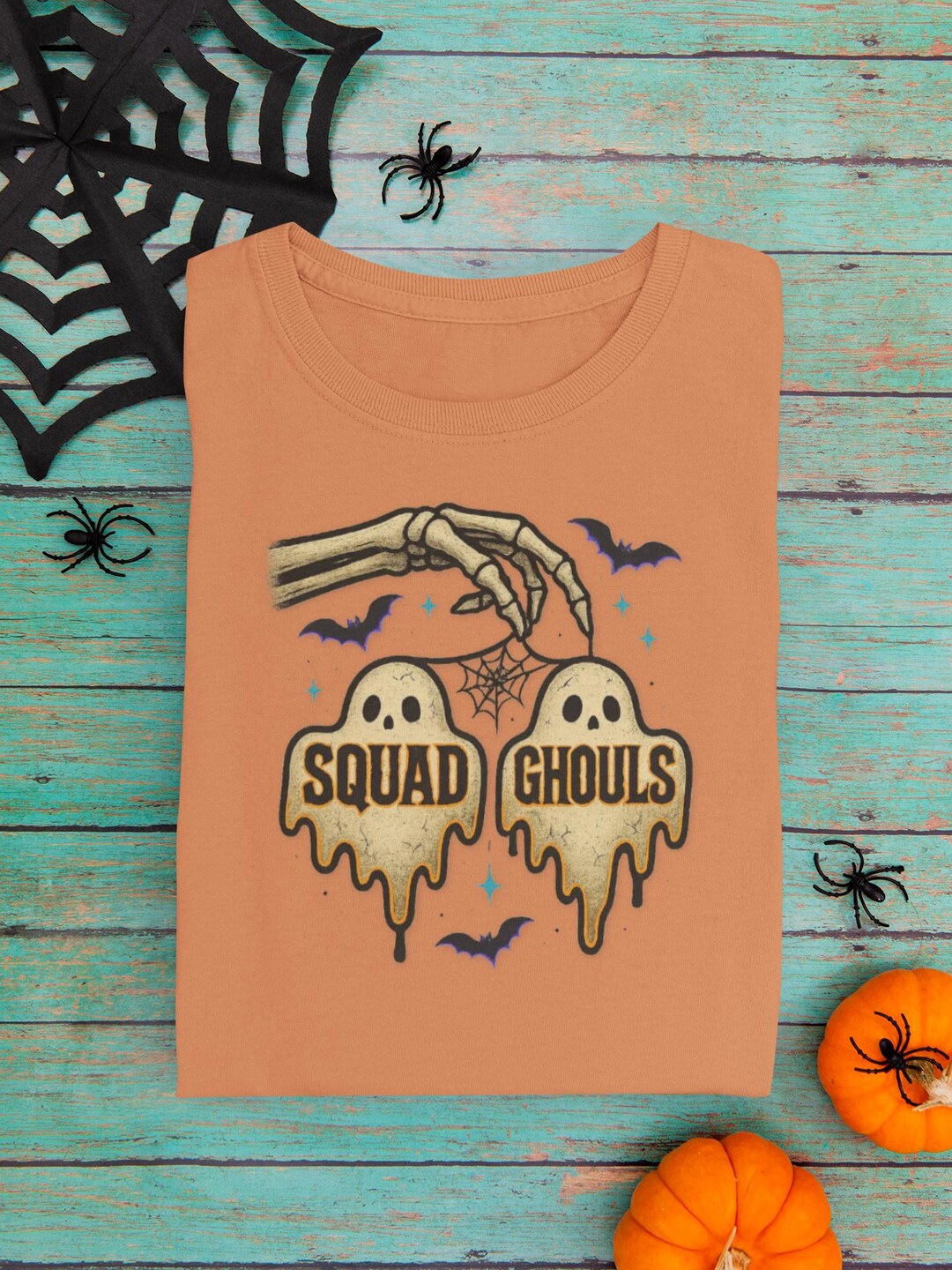 Squad Ghouls Halloween T-shirt: Skeleton Hand, Unisex Fit - Etsy