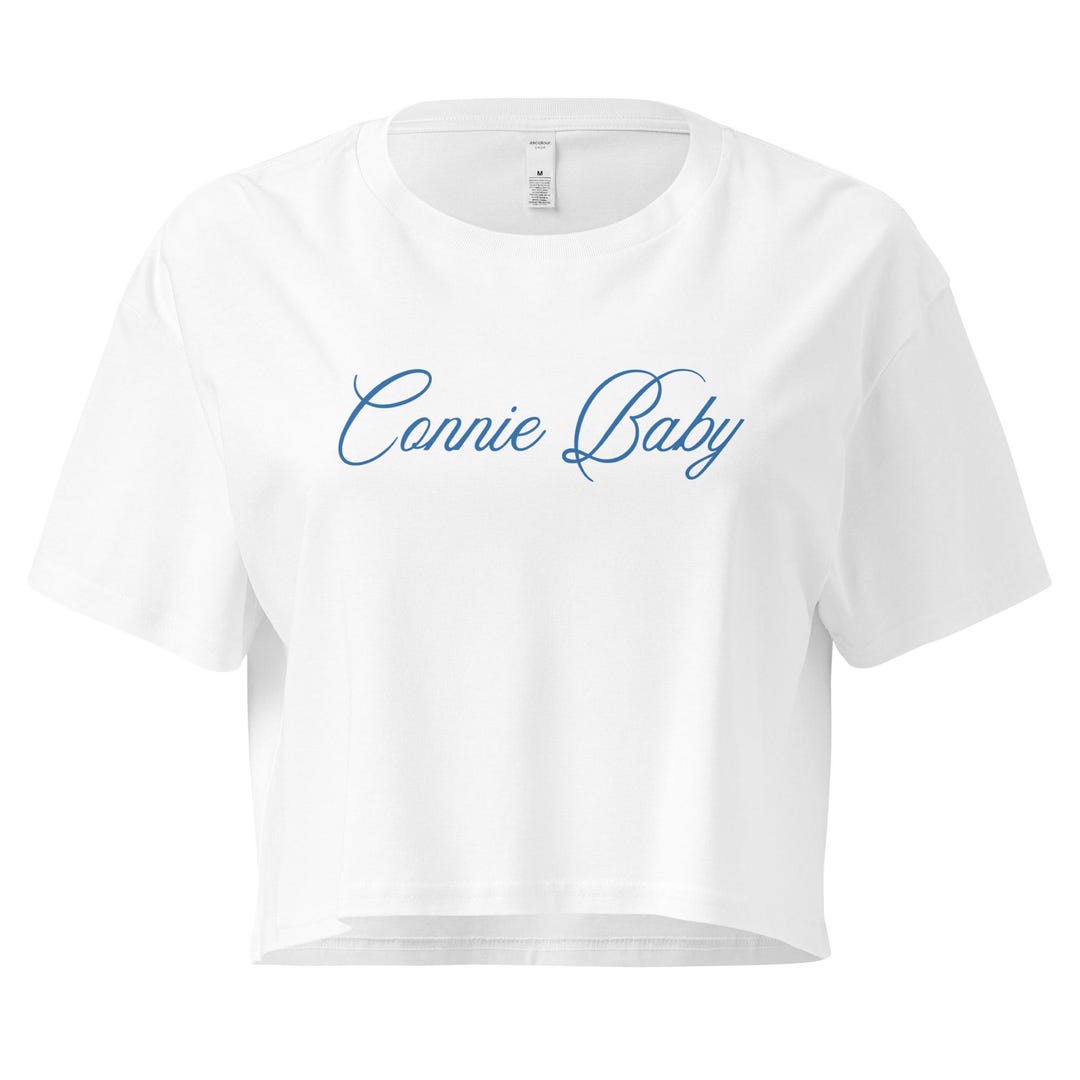 Connie Baby Crop Top | TSITP Inspired Shirt, Aesthetic Script Font Tee ...