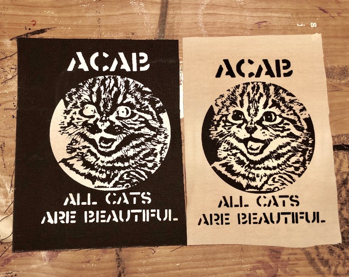 ACAB All Cats Are Beautiful Patch - Etsy