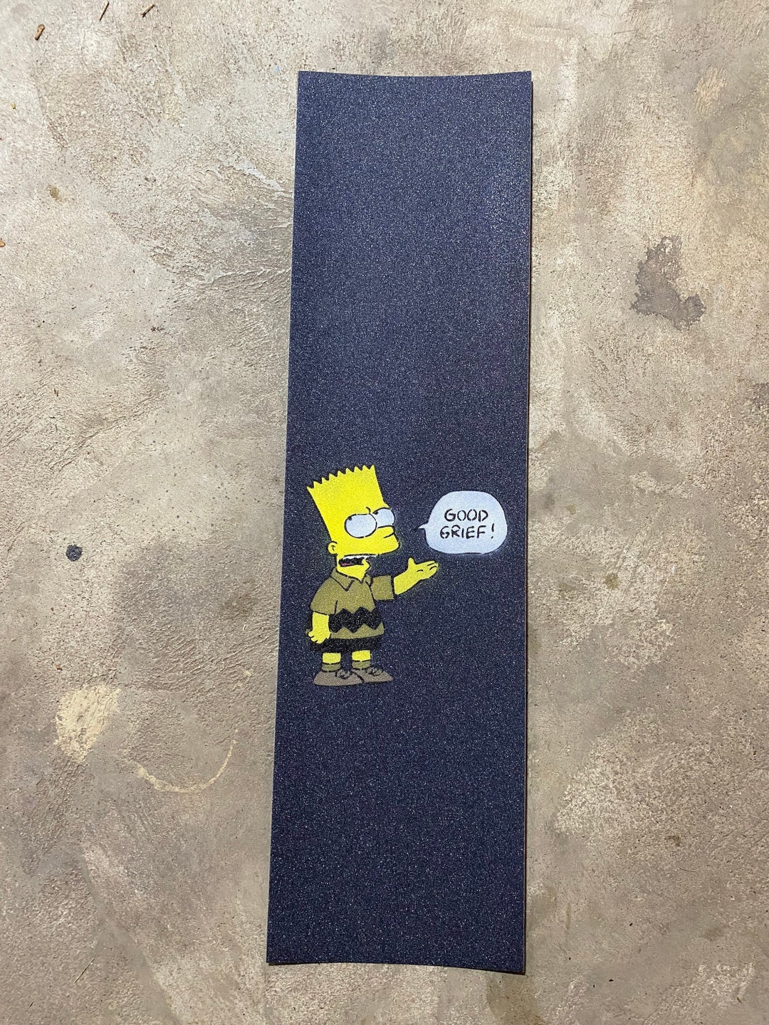 Bart Simpson as Charlie Brown Griptape - Etsy